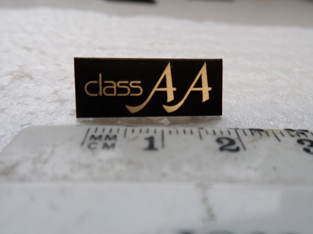 TECHNICS Separates metal Class AA Badge Logo – YBA Audio